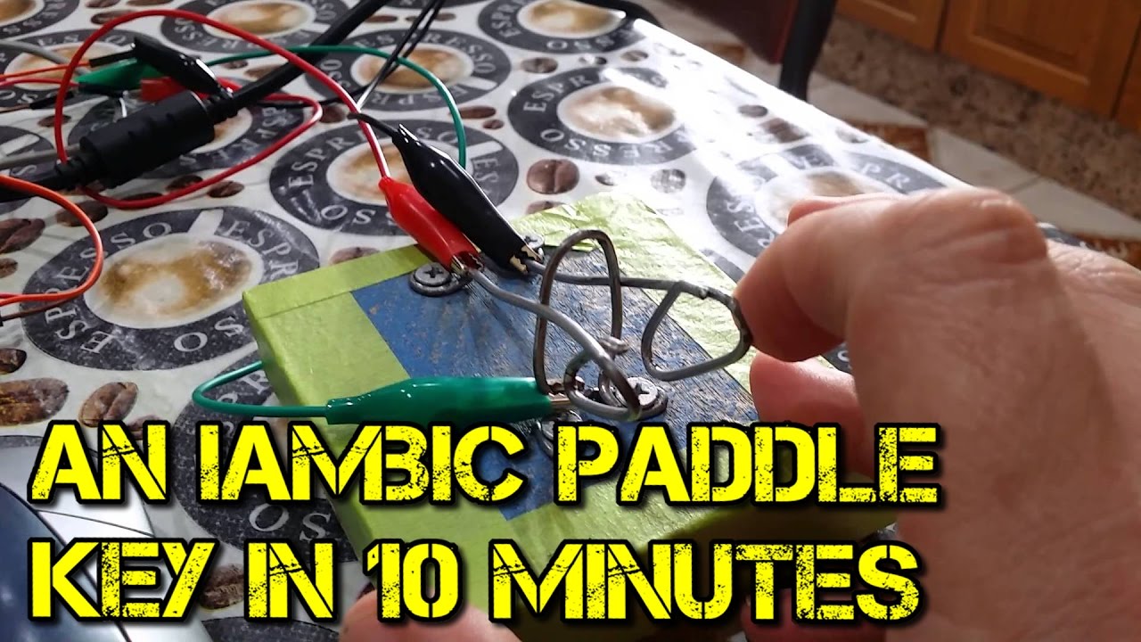 10 minute Iambic Morse Code Paddle Key - CW - YouTube