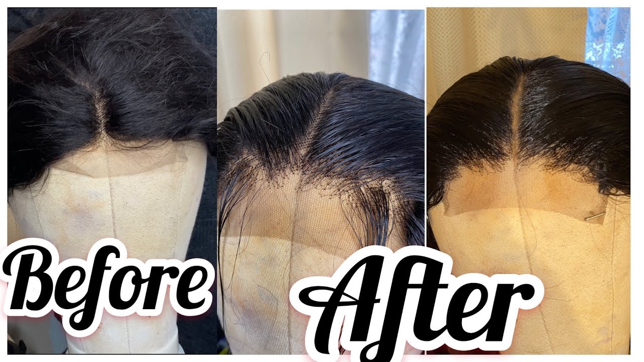How to pluck lace closure wig |Natural hairline on 4x4 lace wig ...