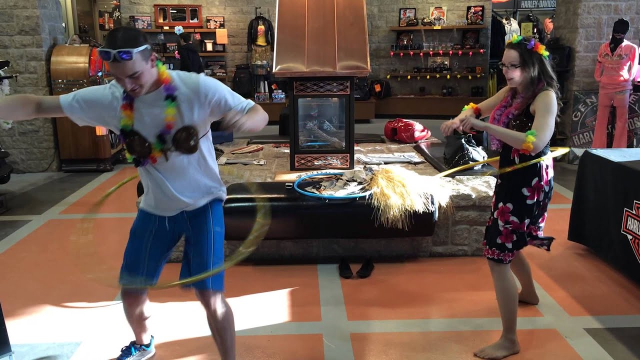 Friendly Staff Hula Hoop Competition! - YouTube