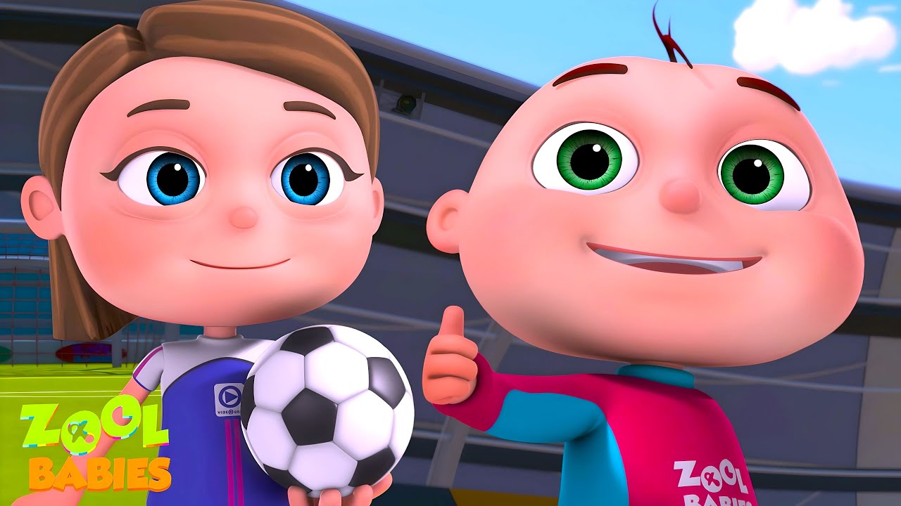Zool Babies Playing Football Song And More | Nursery Rhymes For Kids ...