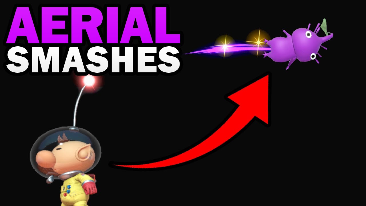 How to do AERIAL SMASHES with Olimar in smash ultimate [SMASH REVIEW ...