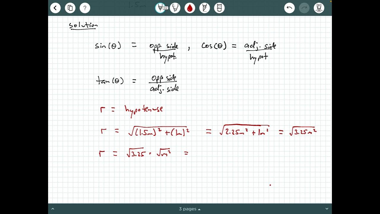Right Triangle Trig Example 2 (Trig. Operations) - YouTube