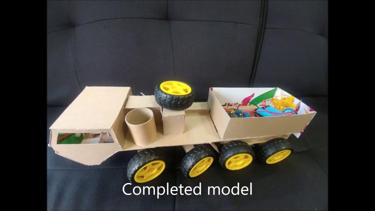 Diy RC Cardboard Military Truck - YouTube