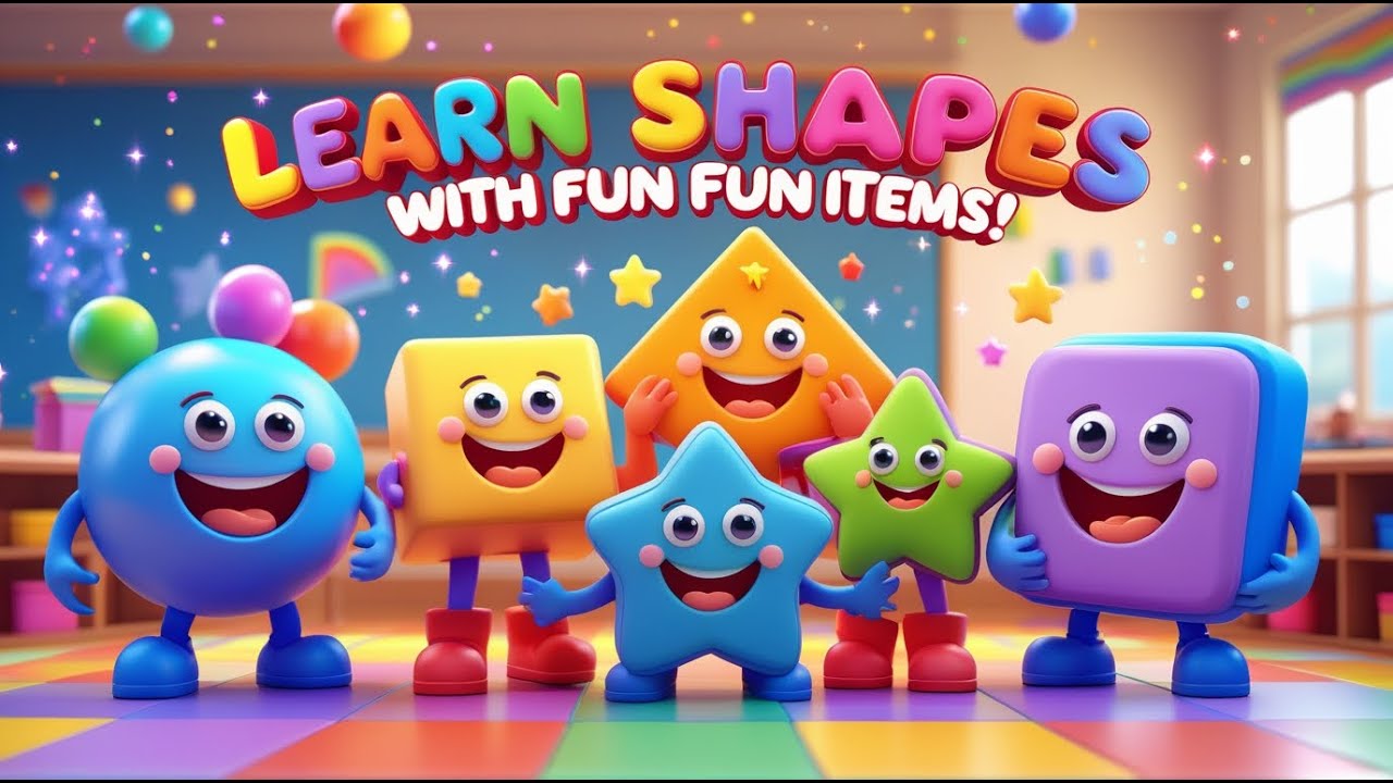 Learn Shapes With Fun || Kids Fun And Educational Video || Learn Shapes ...
