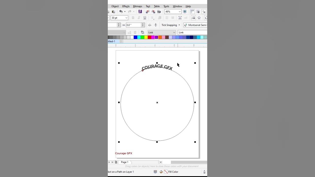 CORELDRAW: How to Create a Circled (Round Shaped) Text Effect. #tutorial #drawing #coreldraw # ...