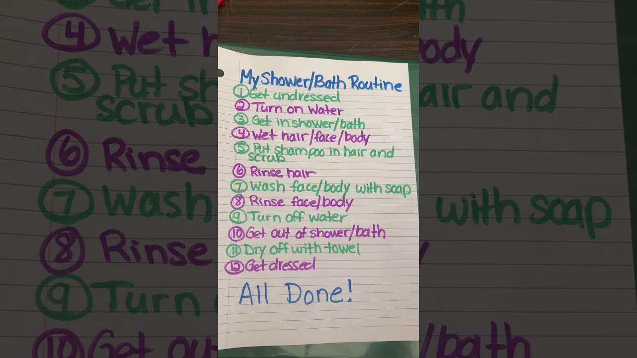Shower/Bath Routine - YouTube