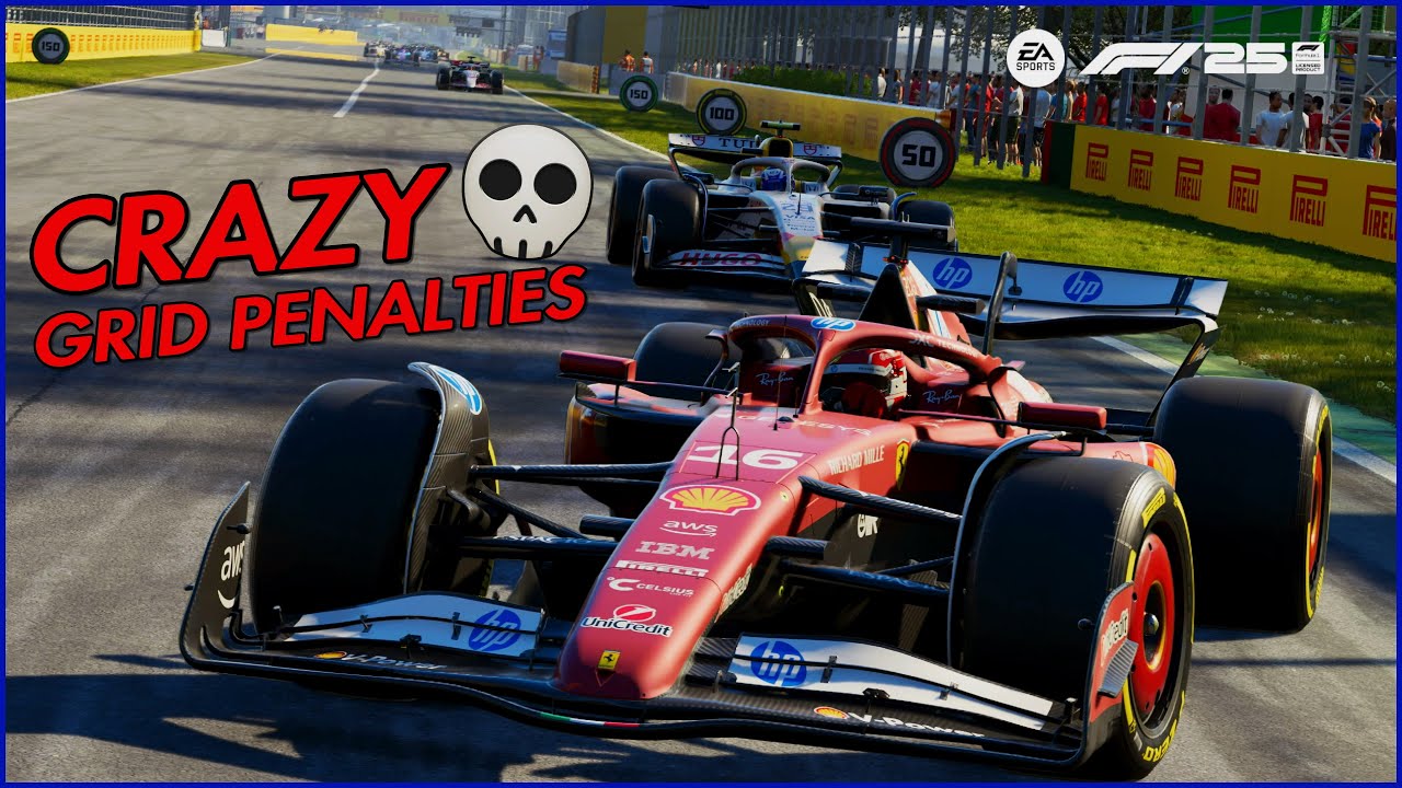 F1 25 CAREER MODE Part 16: CRAZIEST STARTING GRID EVER AT MONZA! 😱💀 ...