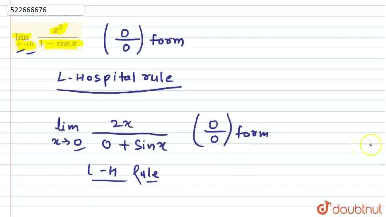 Lim x Rarr0 x 2 1 cos X CLASS 11 LIMITS AND DERIVATIVES MATHS Doubtnut YouTube lim-x-rarr0-x-2-1-cos-x-class-11-limits-and-derivatives-maths-doubtnut-youtube