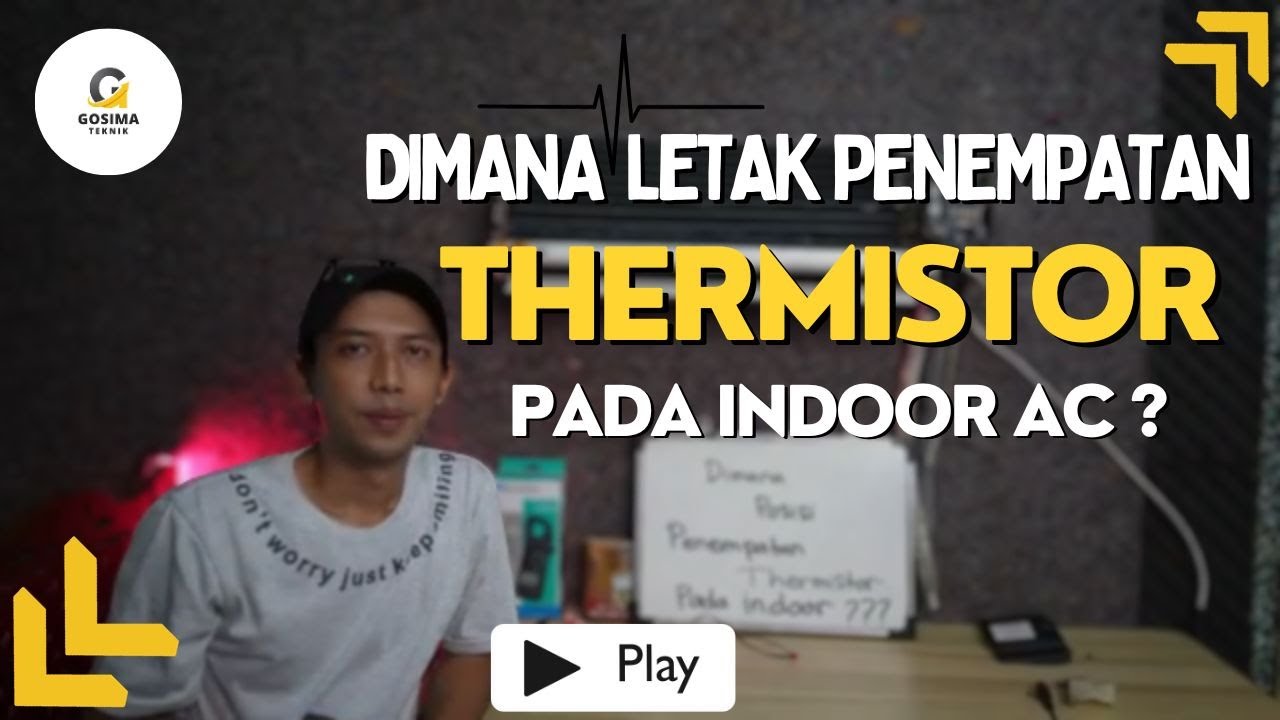 Dimana posisi penempatan thermistor ac split yang benar? - YouTube