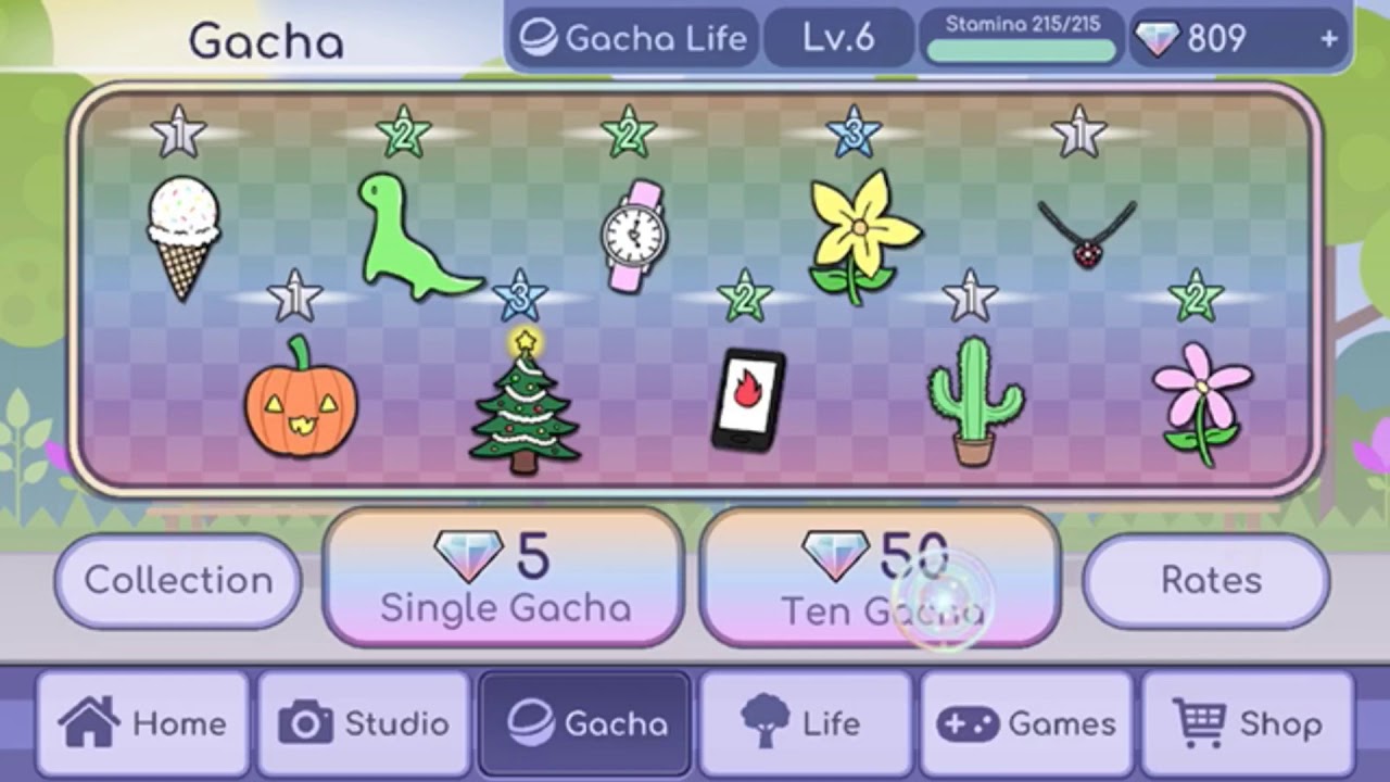 Unboxing gifts and making my character in gacha life 💚 - YouTube