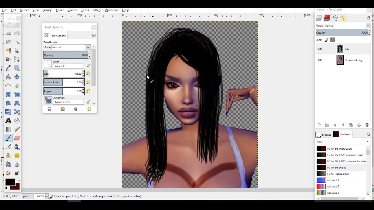 Imvu Repaint Hair Tutorial | PART 1 | 2017 - YouTube