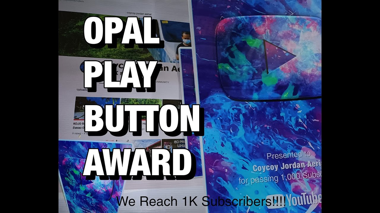 Opal Play Button Award | Motivate Yourself | Unboxing | D.I.Y. - YouTube