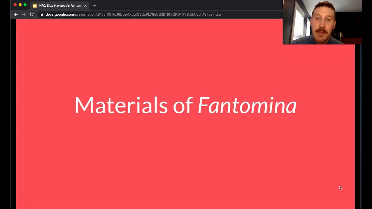 MATERIALS of Fantomina - YouTube
