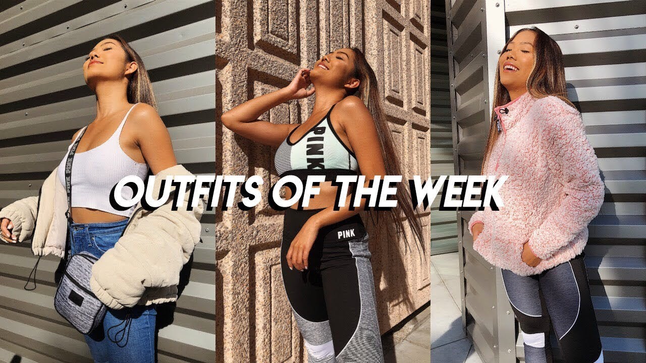 COLLEGE OUTFITS OF THE WEEK ft. VS PINK || Farina Aguinaldo - YouTube