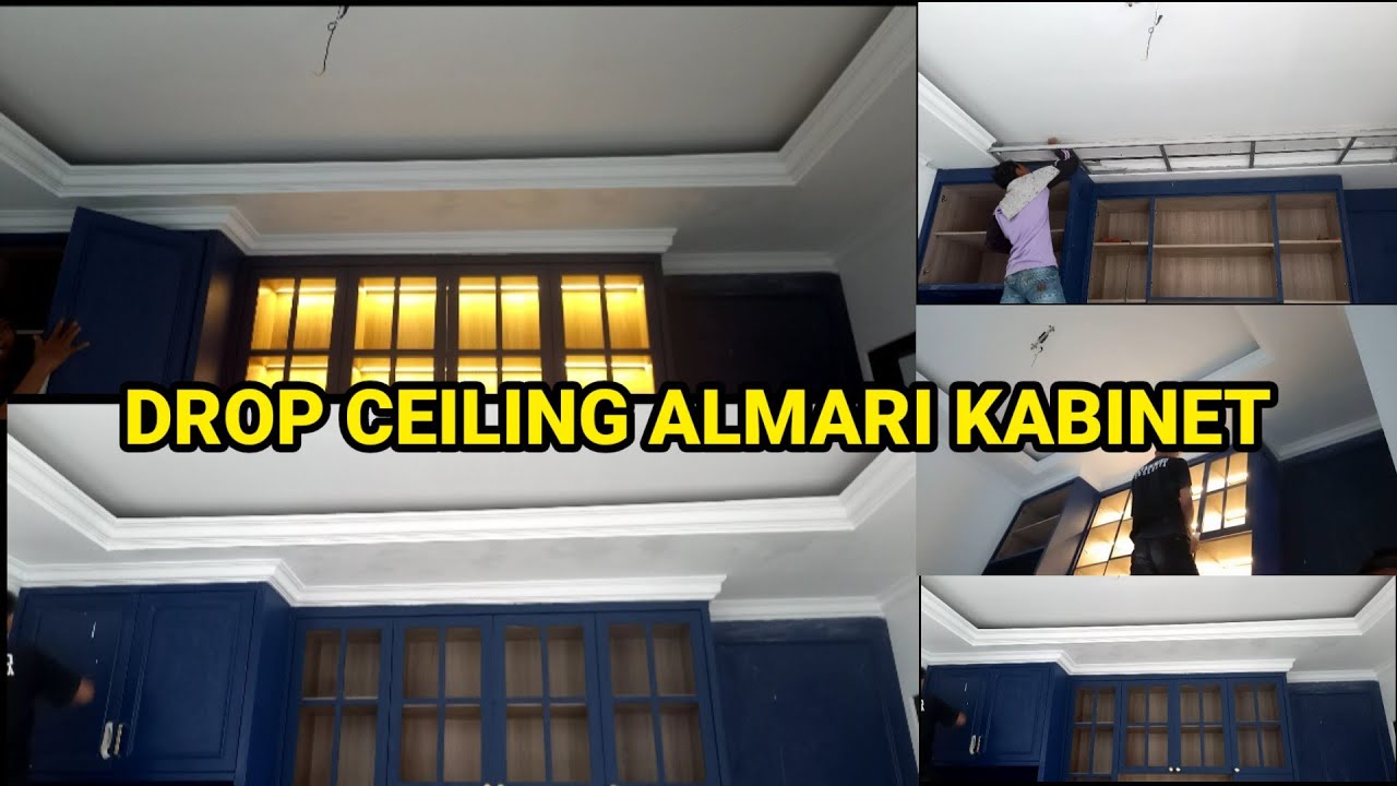 CARA PASANG PLAFON DROP CEILING DI ALMARI KABINET #plafon #gypsum # ...