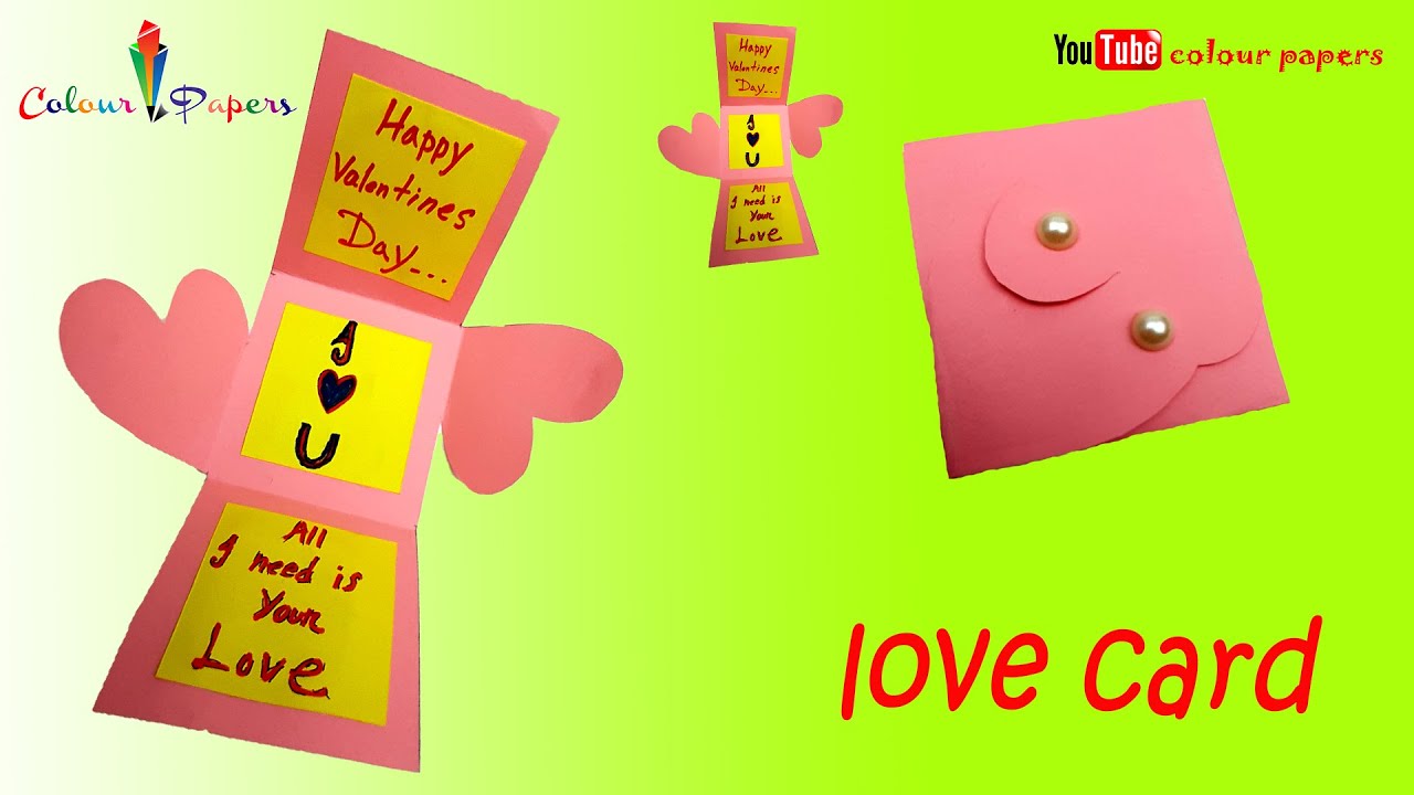 How to Make a Love Card For Loved Ones Special Valentine's Day Greeting ...