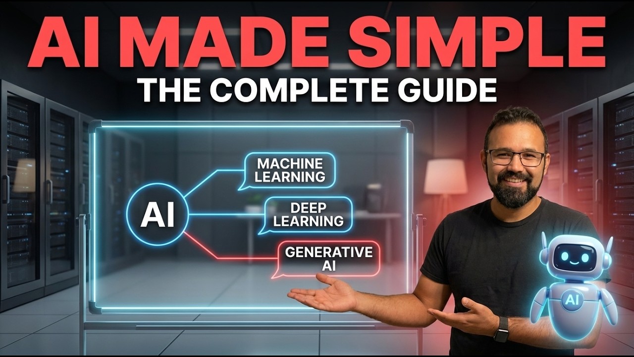 AI Made Simple: The Complete Guide to Understanding AI, ML, Deep Learning & Generative AI - YouTube