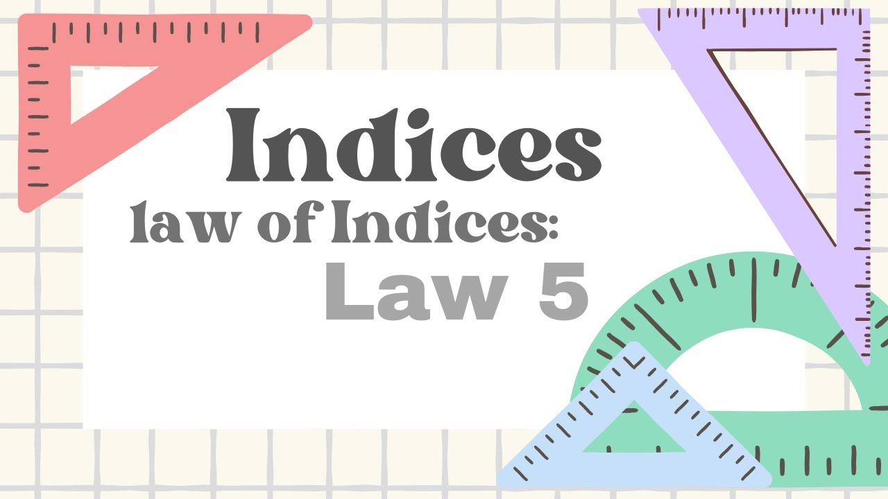 laws of indices - law 5 - algebra - maths - Studious - YouTube