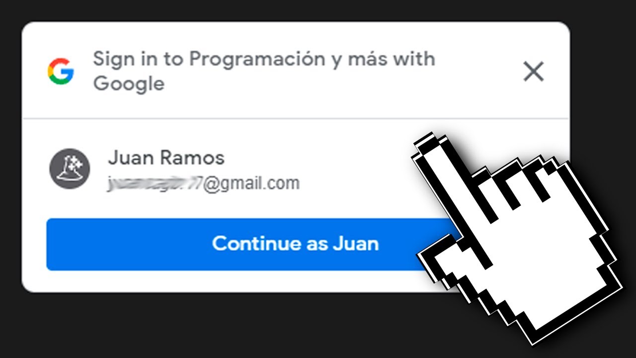 Google One Tap ⚡ menos de 5 min 📌 Login con 1 CLICK - YouTube
