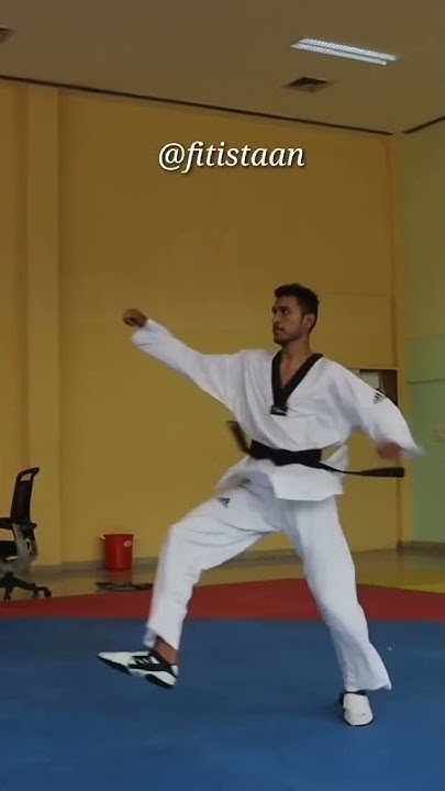 Niraj Chaudhari - Taekwondo International Champion || Taekwondo combination kicks || #shorts ...