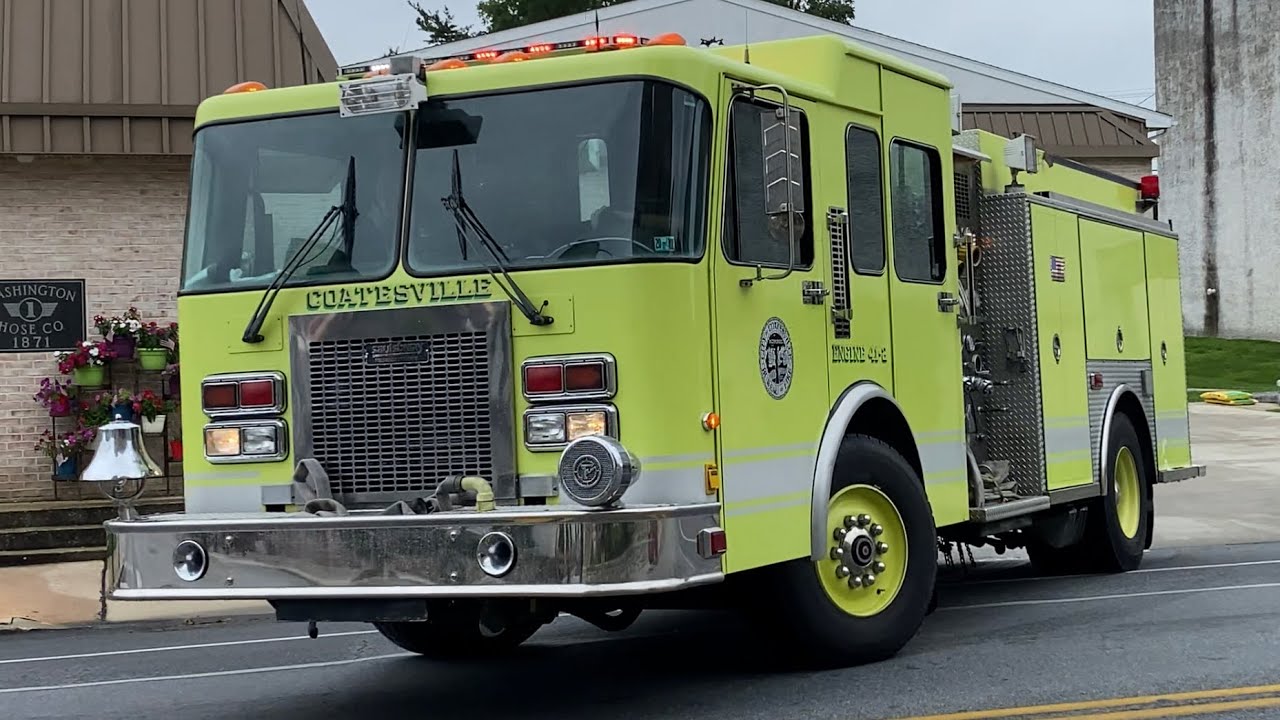 Coatesville Fire Department Engine 43-2 Responding - YouTube