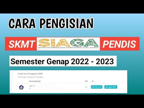 CARA PENGISIAN SKMT SIAGA PENDIS SEMESTER GENAP 2023 - YouTube