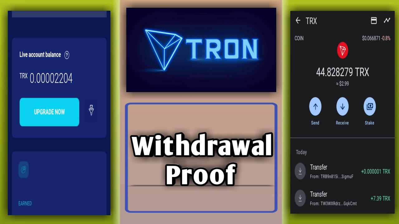 Tron2cash Pro Live Withdrawal Proof। New Free Trx Mining Website 2023