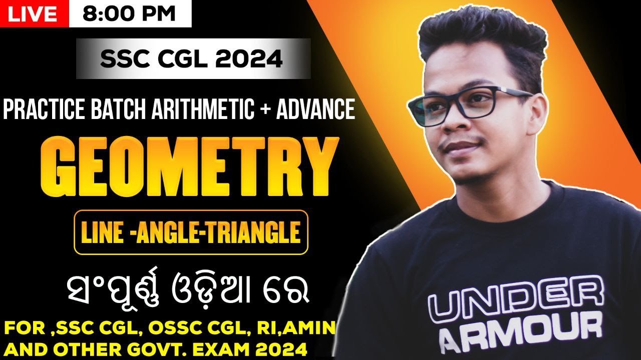 Mastering GEOMETRY |CLASS 1:SSC CGL & CHSL 2024 By DEEPAK SIR ||#ssccgl ...