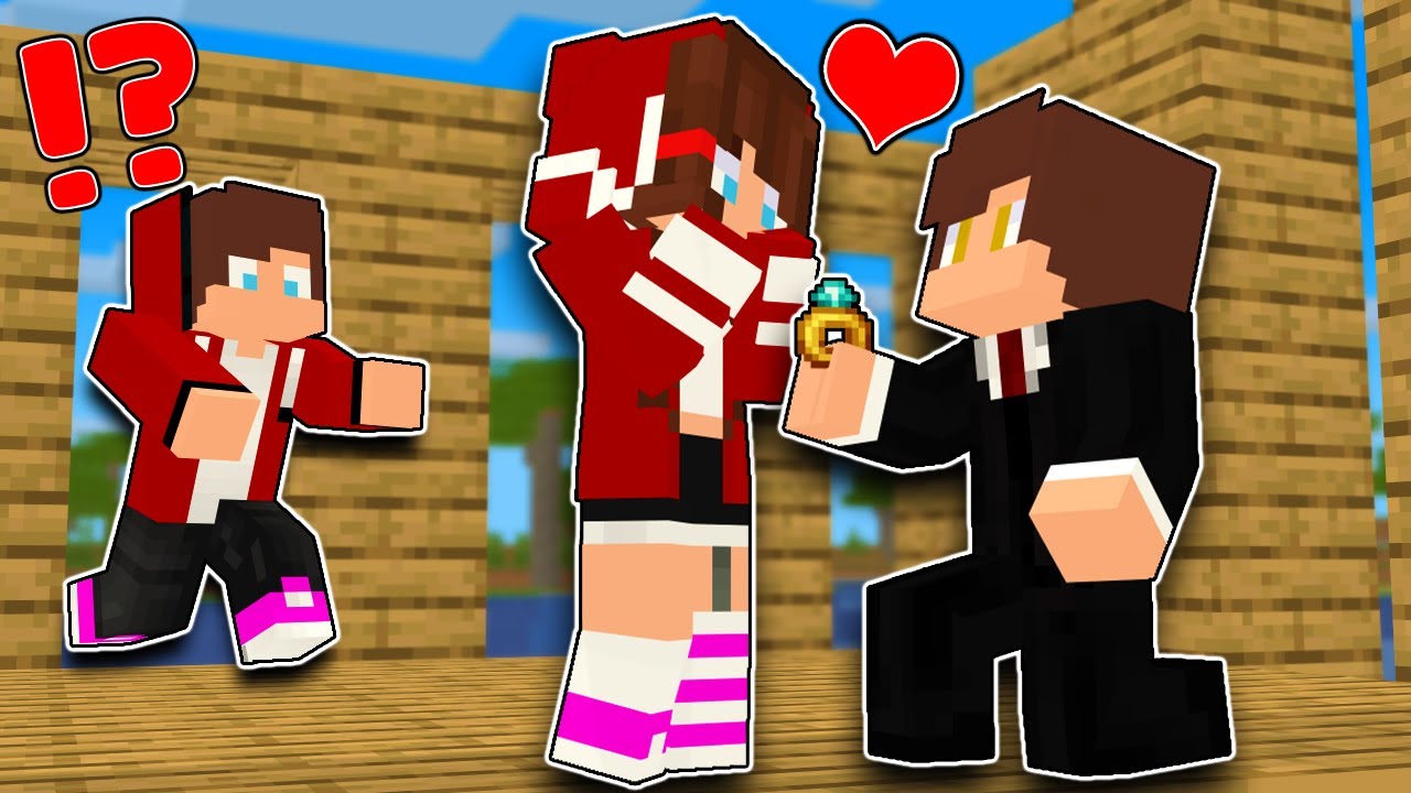 MAIZEN - Dark JJ and JJ's Sister Wedding (Love Story) - Minecraft ...