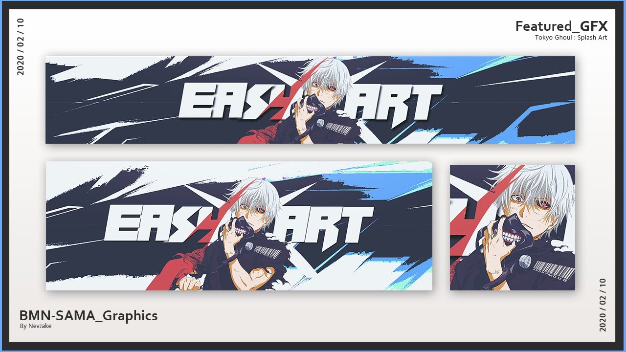 Free Anime Youtube Banner - Tokyo Ghoul : Splash Art X 《东京食种X》[BMNSAMA ...