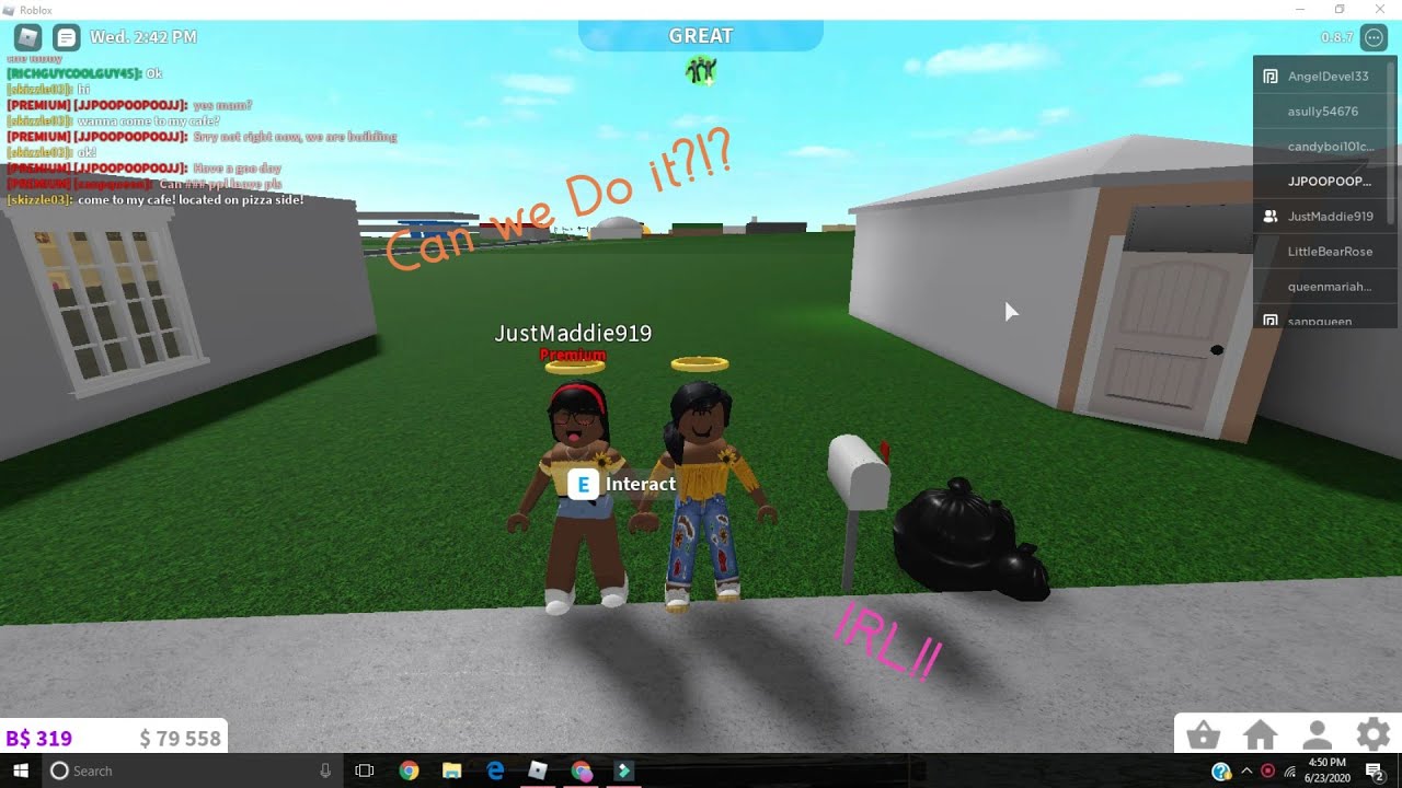 Building our IRL bedrooms in Bloxburg! - YouTube