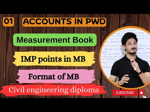 01* Measurement Book (MB) | Accounts in PWD | CAA | tendering | civil ...