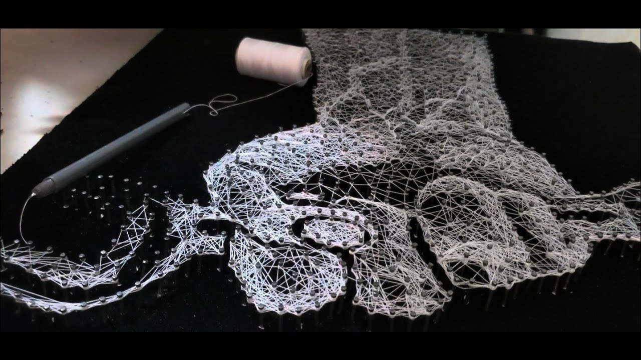 DIY string art worker hand/ it was made for workers day - YouTube