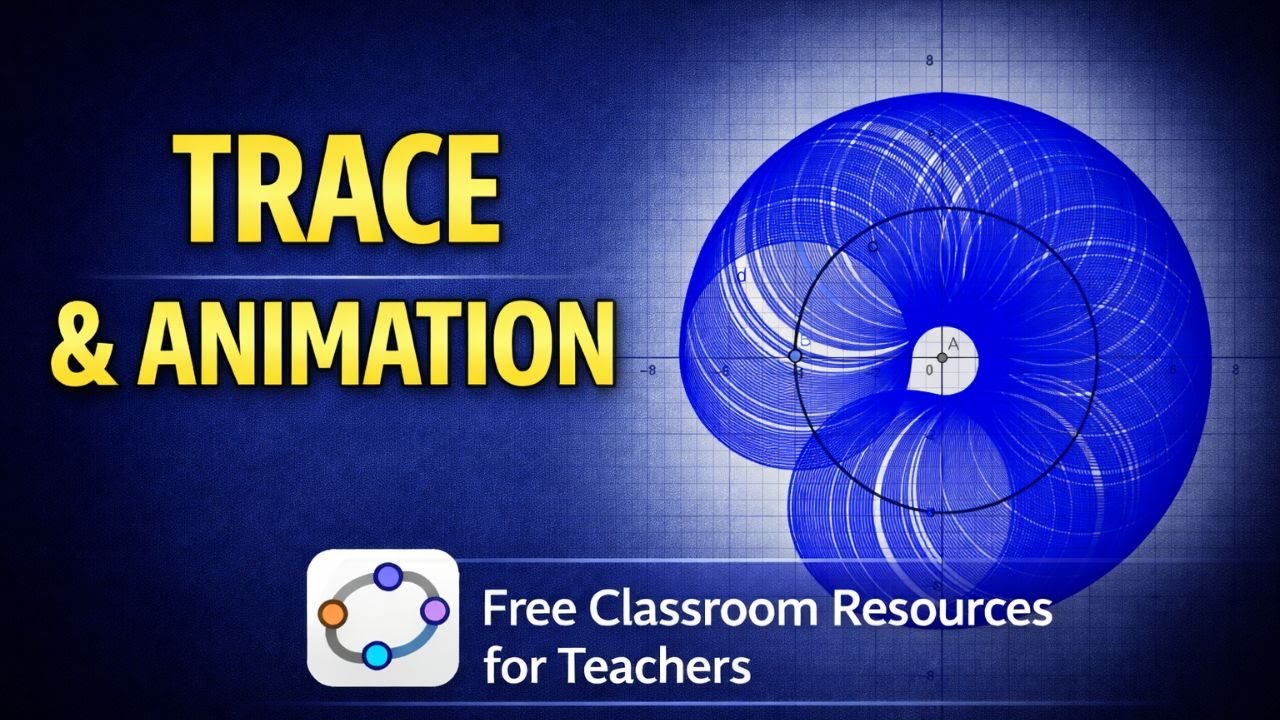 Trace and Animation in GeoGebra Graphing Calculator for Beginners - YouTube