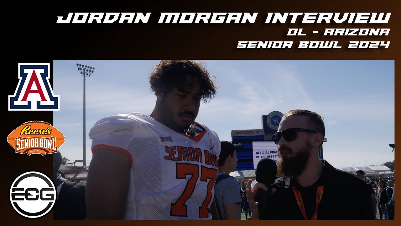 Jordan Morgan Interview | Arizona - OL | Senior Bowl 2024 - YouTube