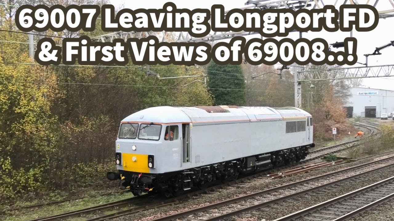 69007 Leaving Longport FD, AERIAL VIEWS of the Depot & First Views of ...