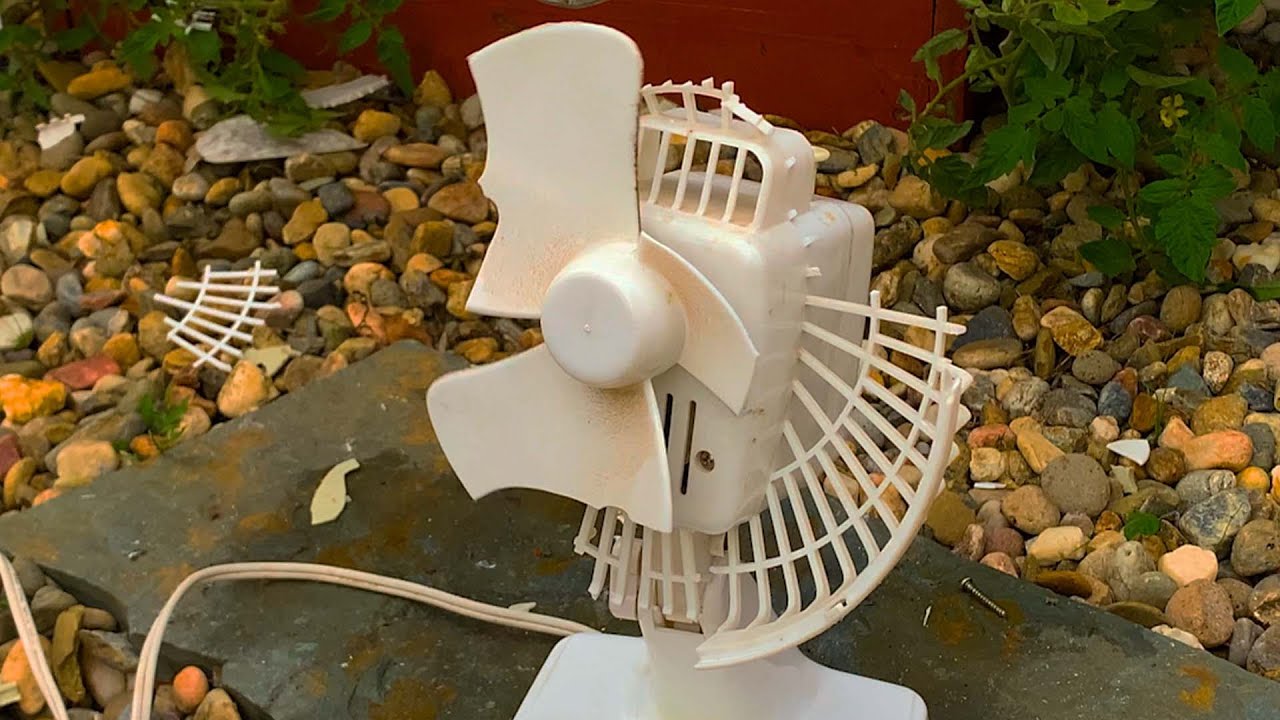Cool Breeze Desk Fan Destruction - YouTube