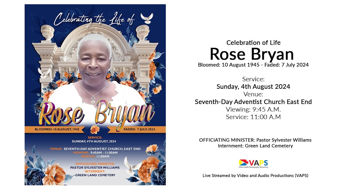 Celebration of Life of: Rose Bryan - YouTube