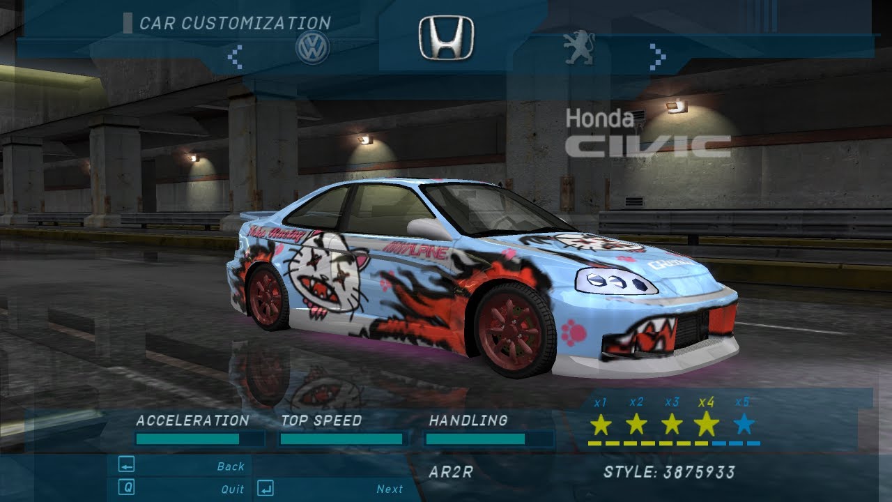 Need for Speed: Underground — Honda Civic Si (EM1) (Samantha; TJ's ...