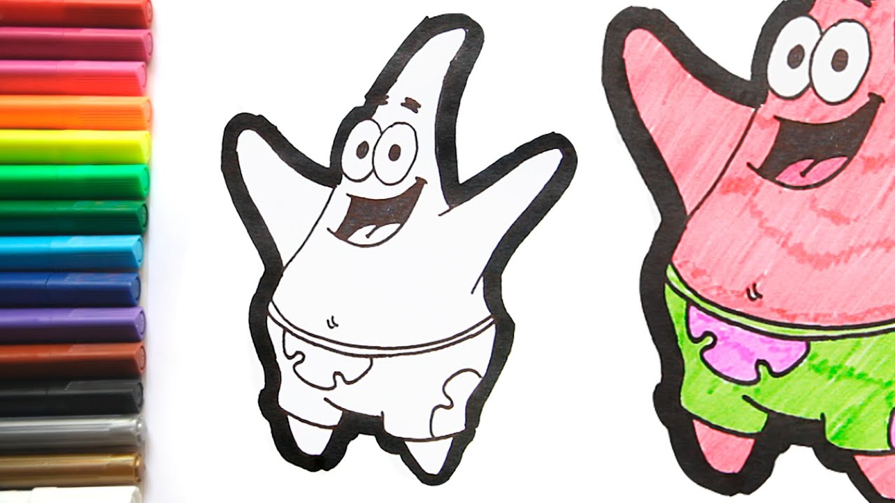 How to Draw Patrick Star | SpongeBob SquarePants | WE ART KIDS - YouTube