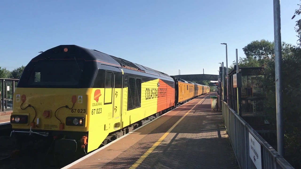 (HD) Colas Rail Class 67027 (Charlotte) & 67023 (Stella) Network Rails ...