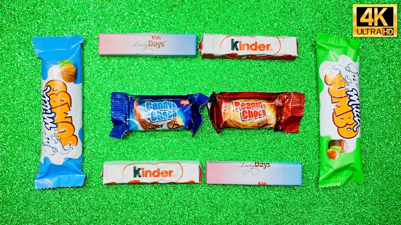Unpacking Kinder Chocolate Bar Jumbo Milsk Kids Candy Choko ASMR ...