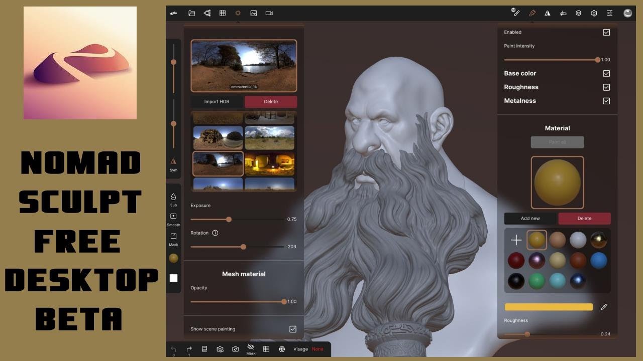 Nomad Sculpt Desktop Free Beta - YouTube
