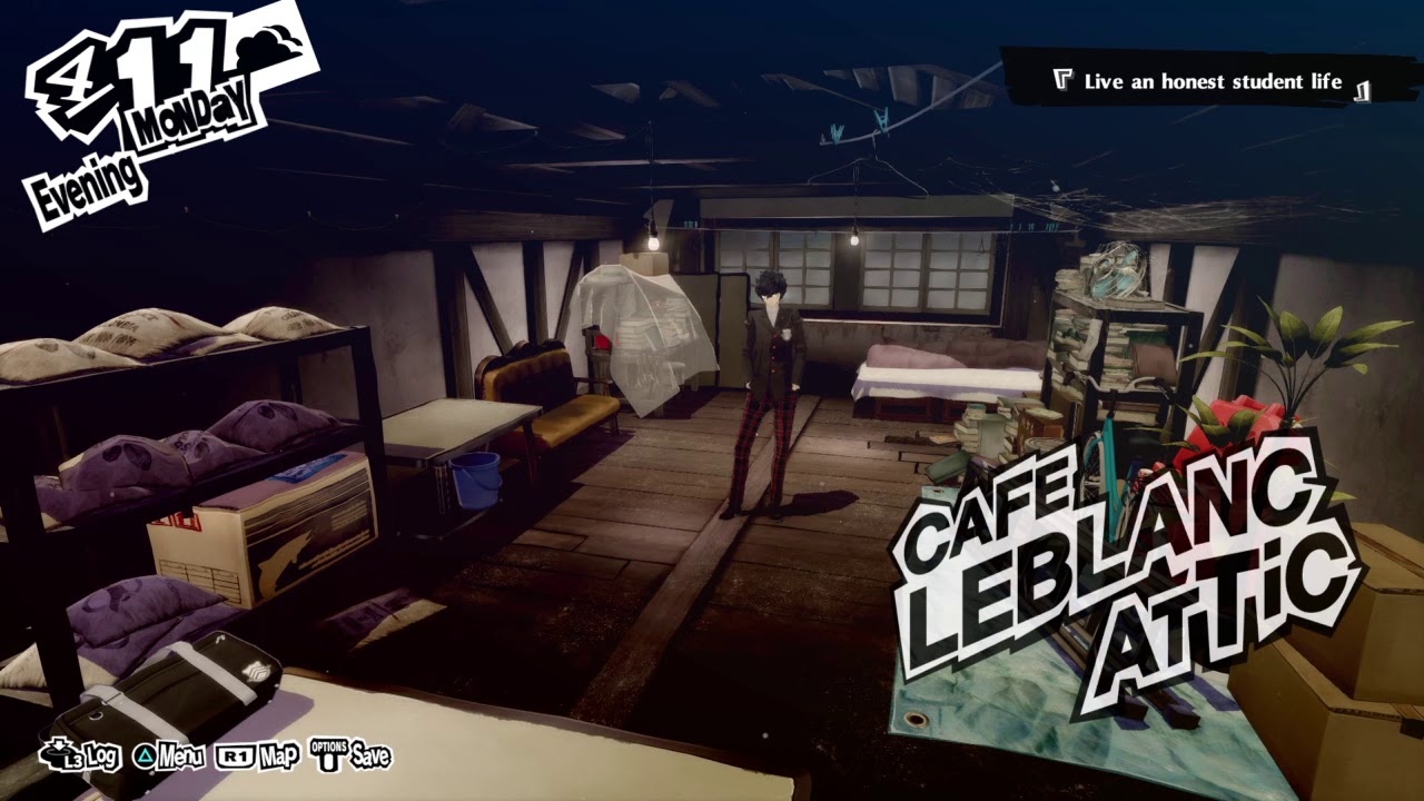 Persona 5 Royal - Back to your Attic Room including Saving, Inventory ...