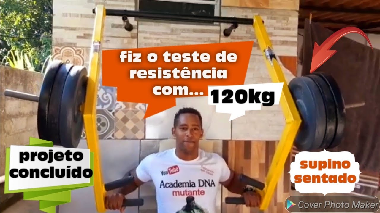 Como construir Aparelho caseiro VERTICAL supino SENTADO ? Conclusão do ...