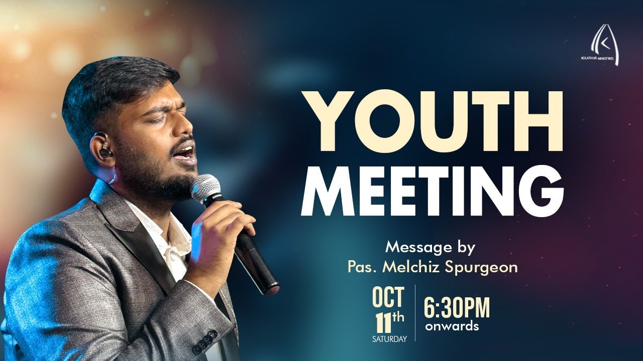 🔴Live | Youth Meeting | Pas. Melchiz Spurgeon | Sis. Mahima Evangeline ...