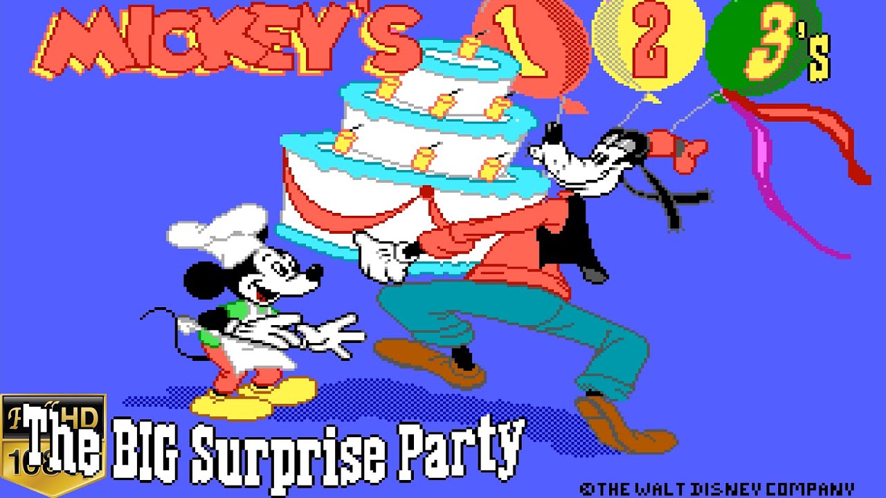 Mickey´s 123´s - The Big Surprise Party - Amiga Walkthrough - YouTube