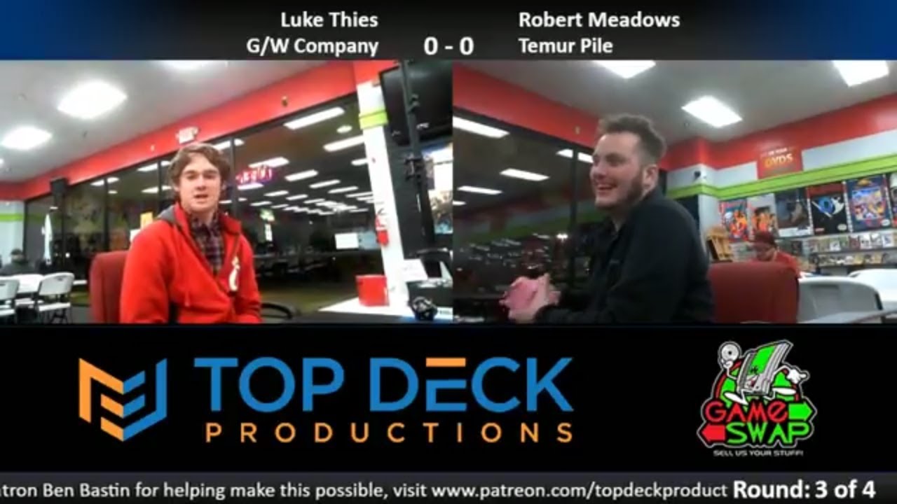 Modern w/ Commentary 1/9/18: Luke Thies (G/W Company) vs. Robert ...