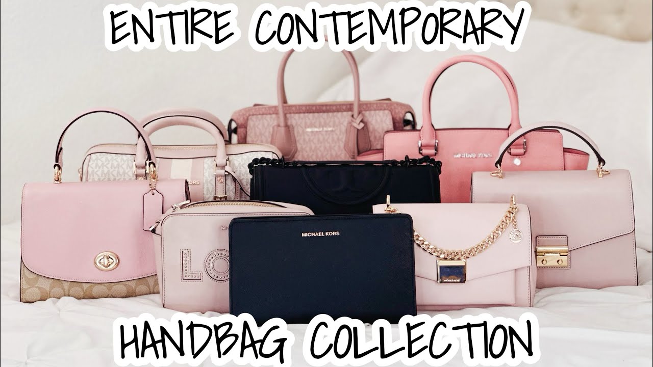 MY ENTIRE CONTEMPORARY HANDBAG COLLECTION | MICHAEL KORS + COACH + TORY ...