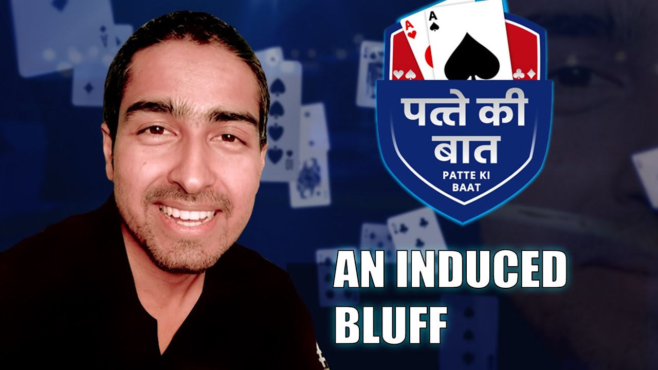 An induced bluff| Poker Hand Explained | Poker Hand Analysis ...